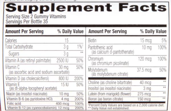 Vitafusion Multivites Complete Multivitamin Adult Vitamin Gummies | Hy ...