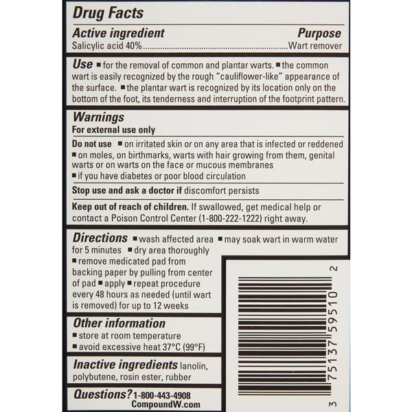 Compound W Wart Remover One Step Pads | Hy-Vee Aisles Online Grocery ...